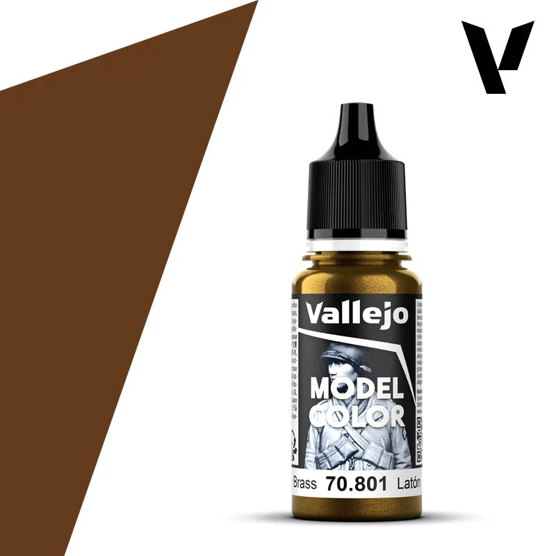 70.801 Brass (Metallic) - Vallejo Model Color (18ml) - NERDVANA