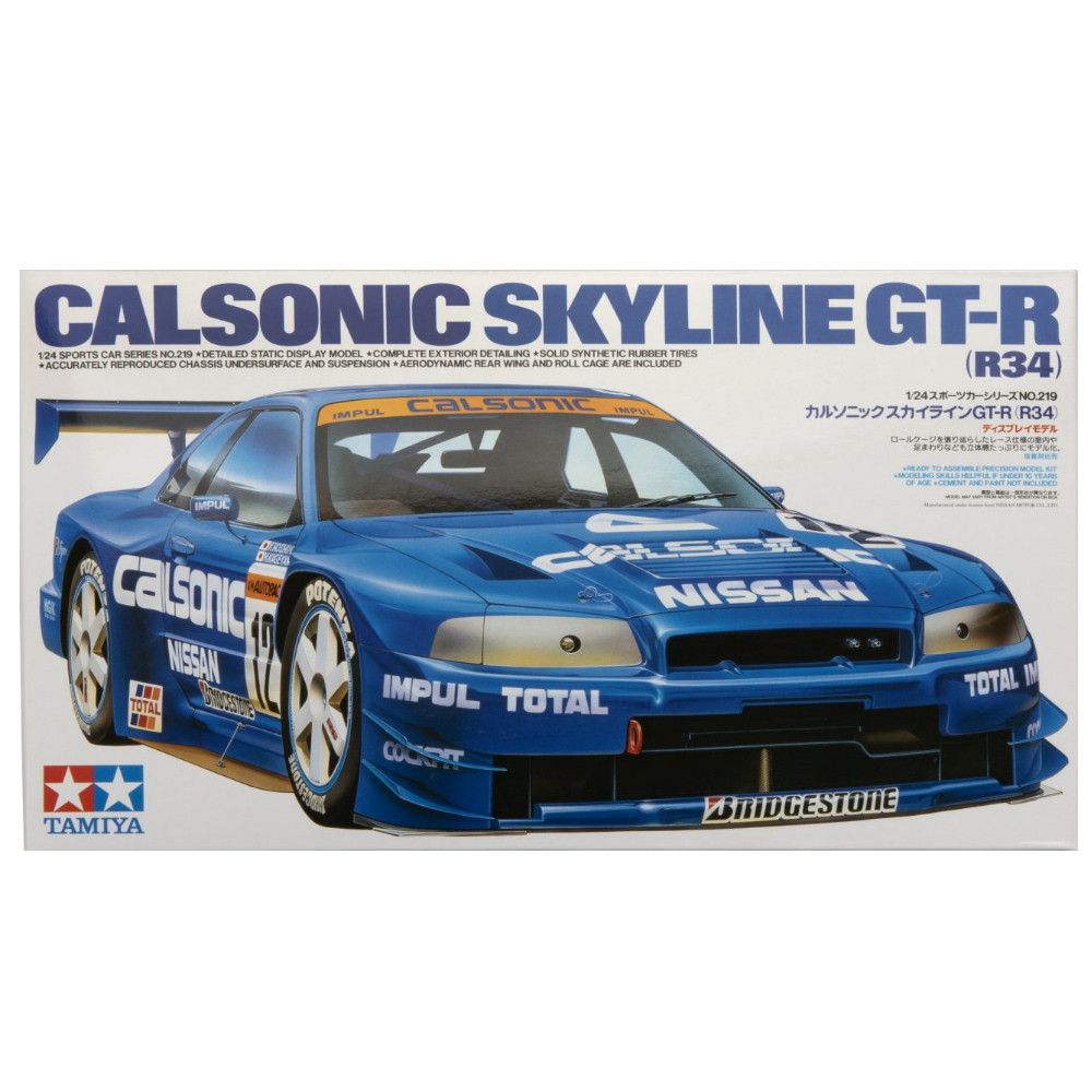 Tamiya 1/24 Calsonic Nissan Skyline GT-R R34 - NERDVANA